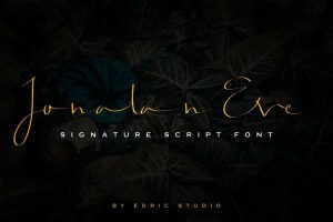 Jonatan Eve Script Font by EdricStudio