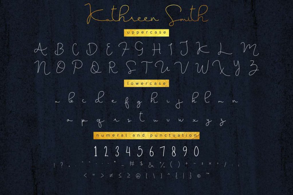 Kathreen Smith Elegant Signature Font by EdricStudio