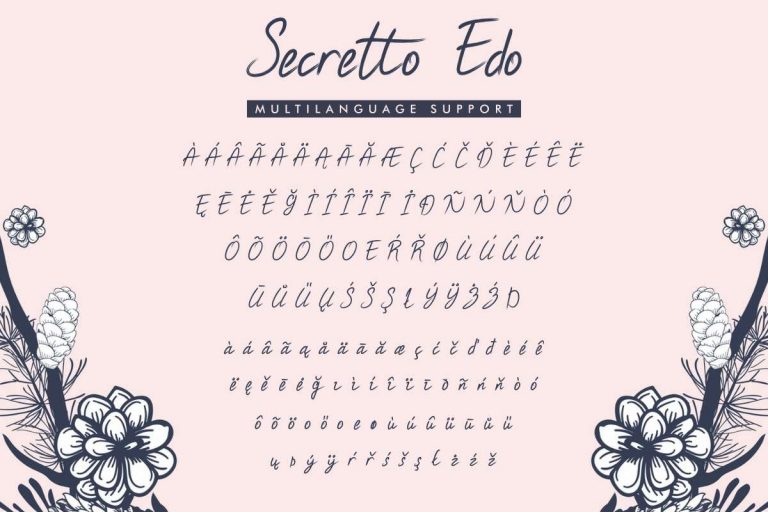 Secretto Edo Handwritten Font by EdricStudio