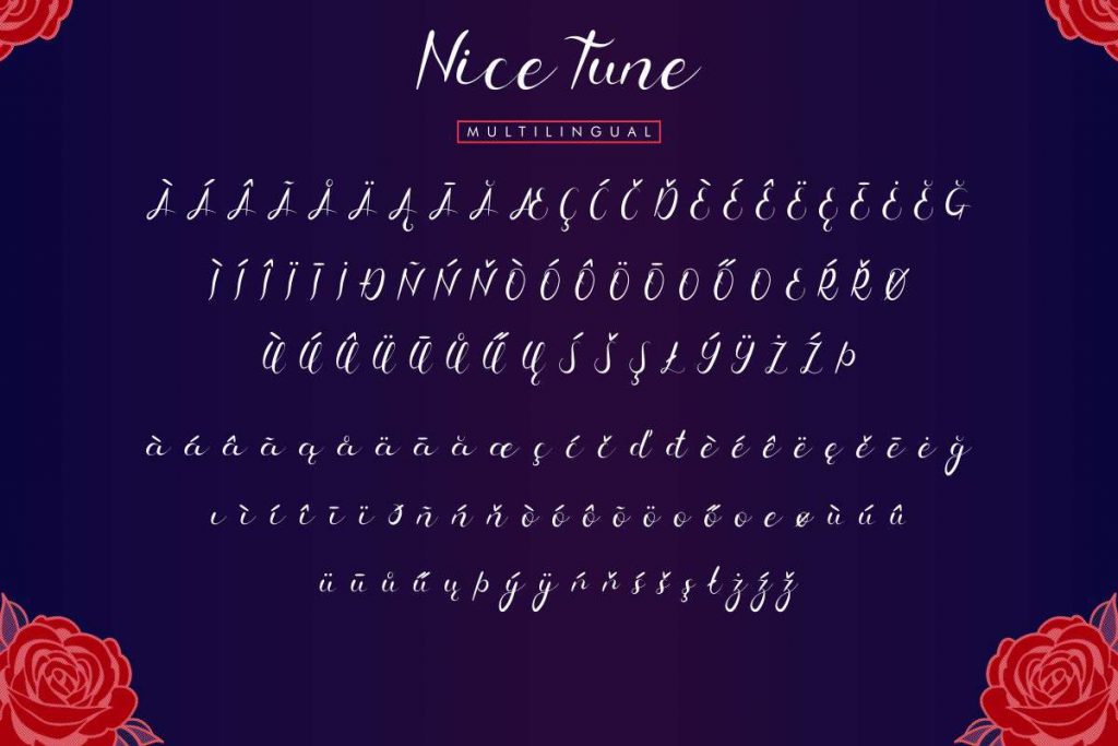 Nice Tune Calligraphy Font by EdricStudio