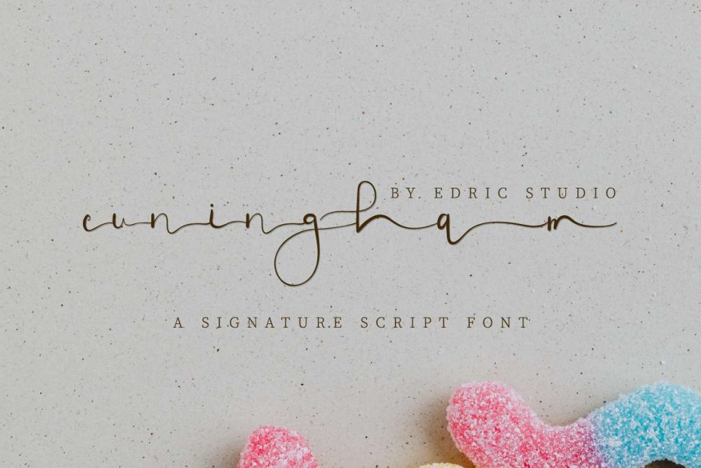 Cuningham Signature Script Font by EdricStudio