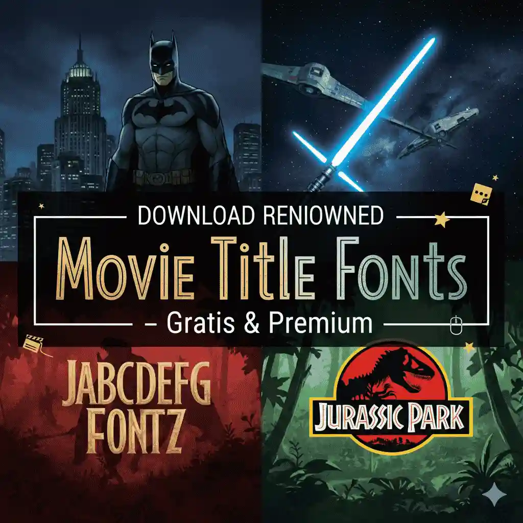 Movie Title Font – Free & Premium Downloads | EdricStudio