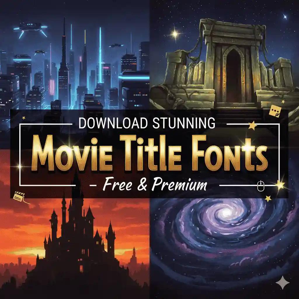 Movie Title Font – Free & Premium Downloads | EdricStudio